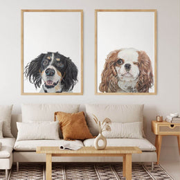 Custom Hand-Painted Dog Portrait From Photo – doglenart